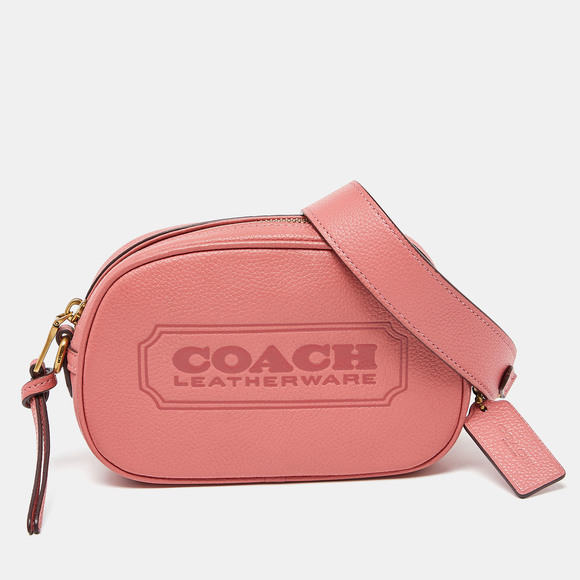 Coach | Bags | Coach Pink Leather Camera Crossbody Bag | Poshmark